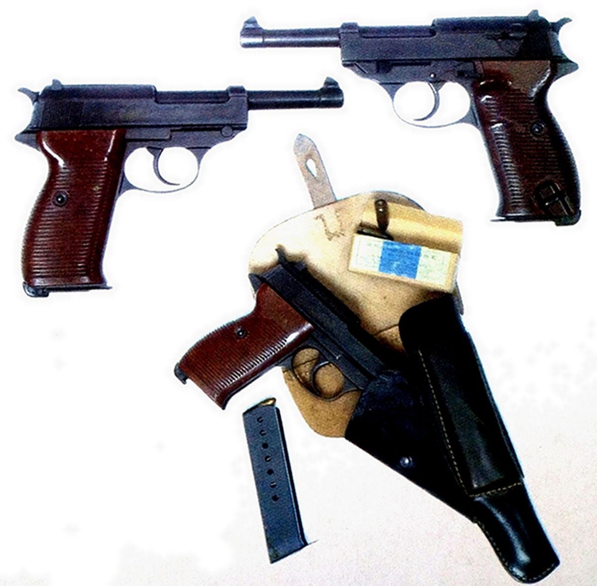 Various pistols of German light weapons in World War II - iMedia