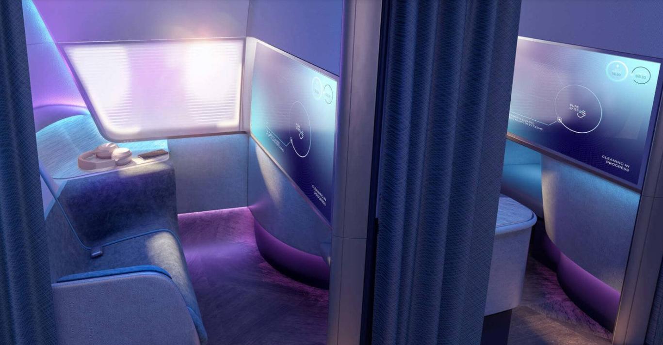 Visible hygiene, cabin seats that can change color - iMedia