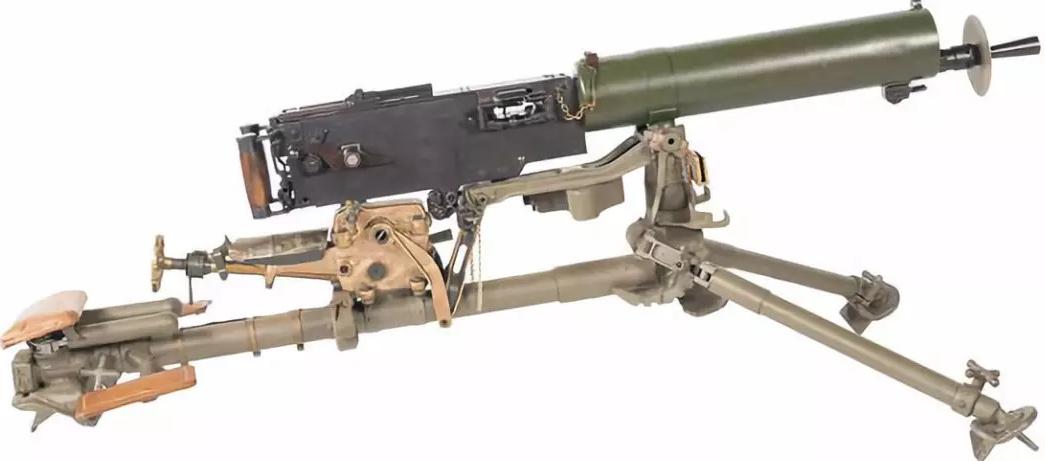 Civil 2nd quadruple machine gun, nicknamed China Makeqin, tripod design ...