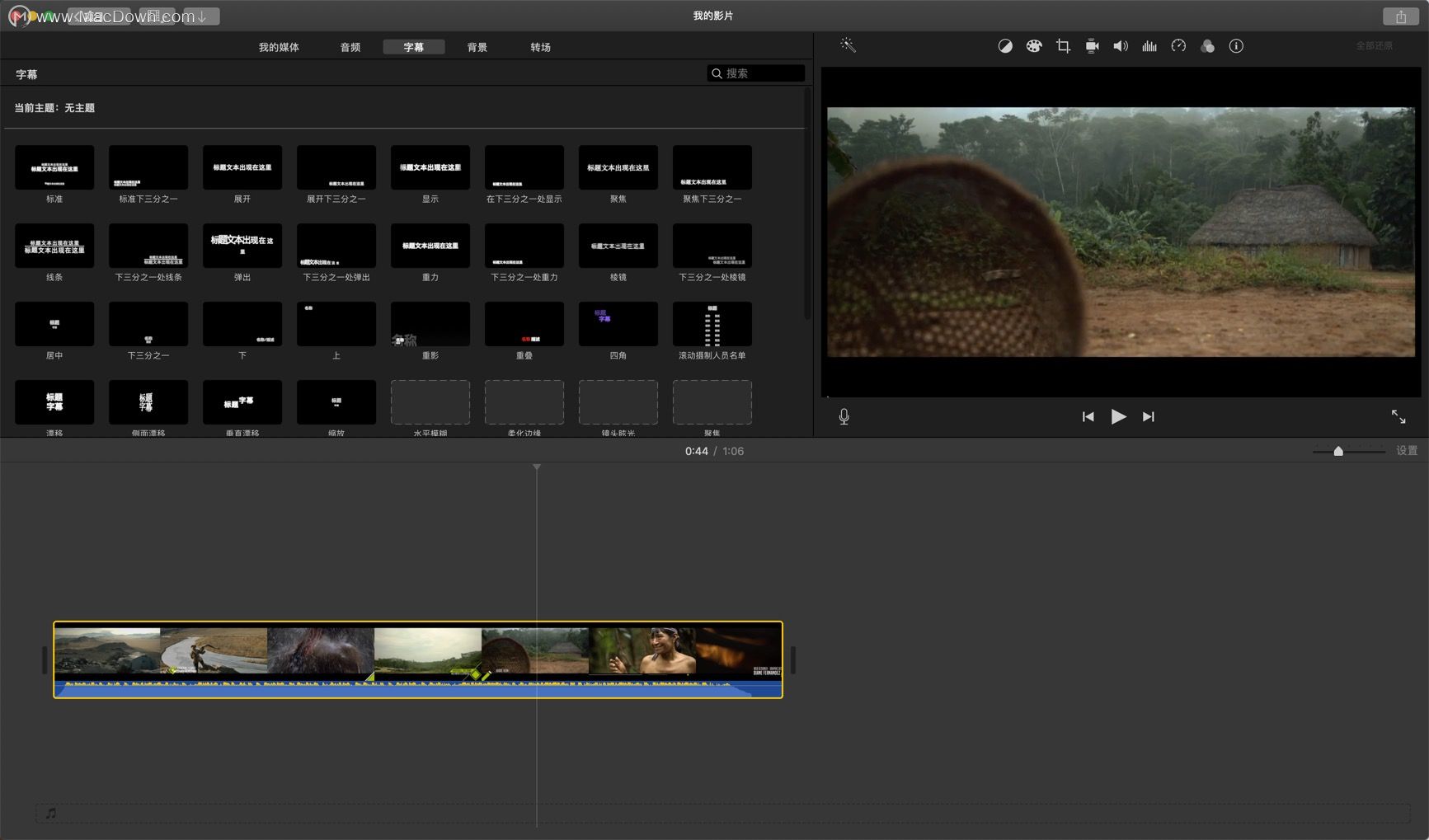 iMovie for Mac (professional video editing software) - iMedia