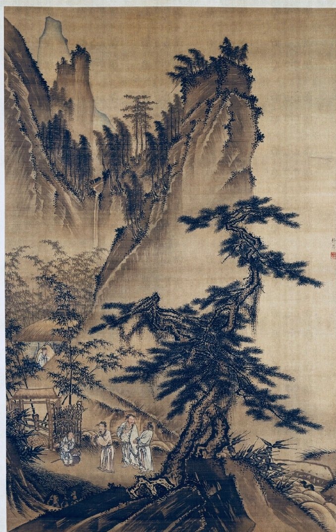 Appreciation of ancient paintings: Liu Bei visits Zhuge Liang in three ...