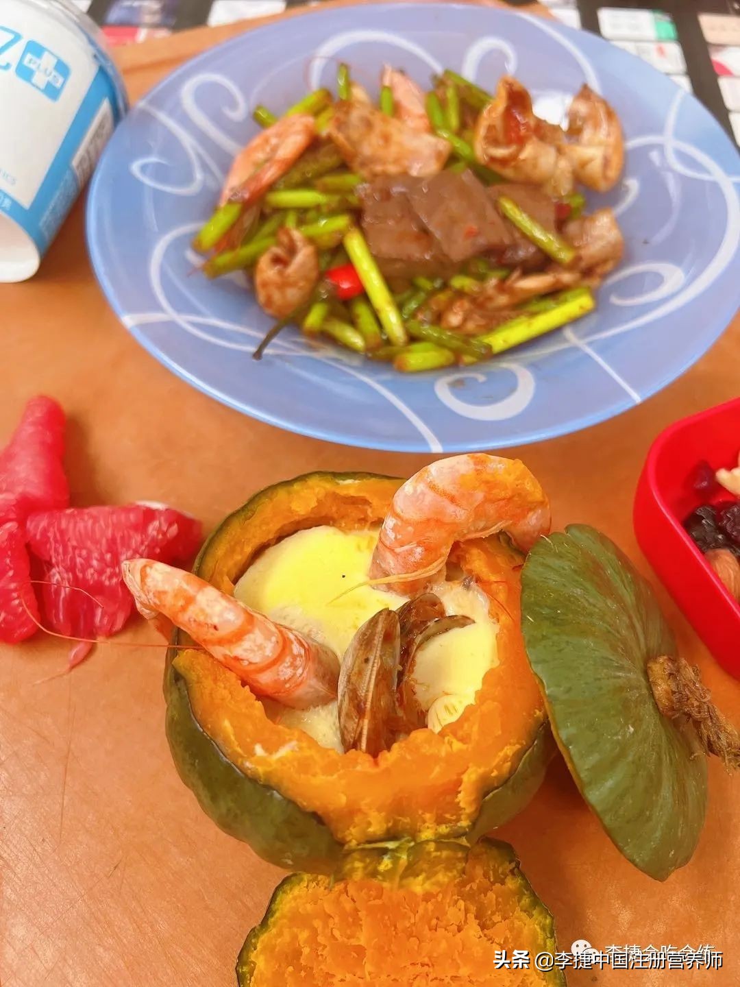 I teach you how to make Beibei Pumpkin Steamed Eggs, a fresh and tender ...