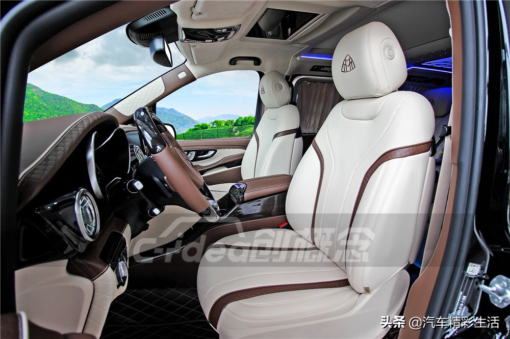 Mercedes-Benz V260 upgraded interior modification, after modification ...