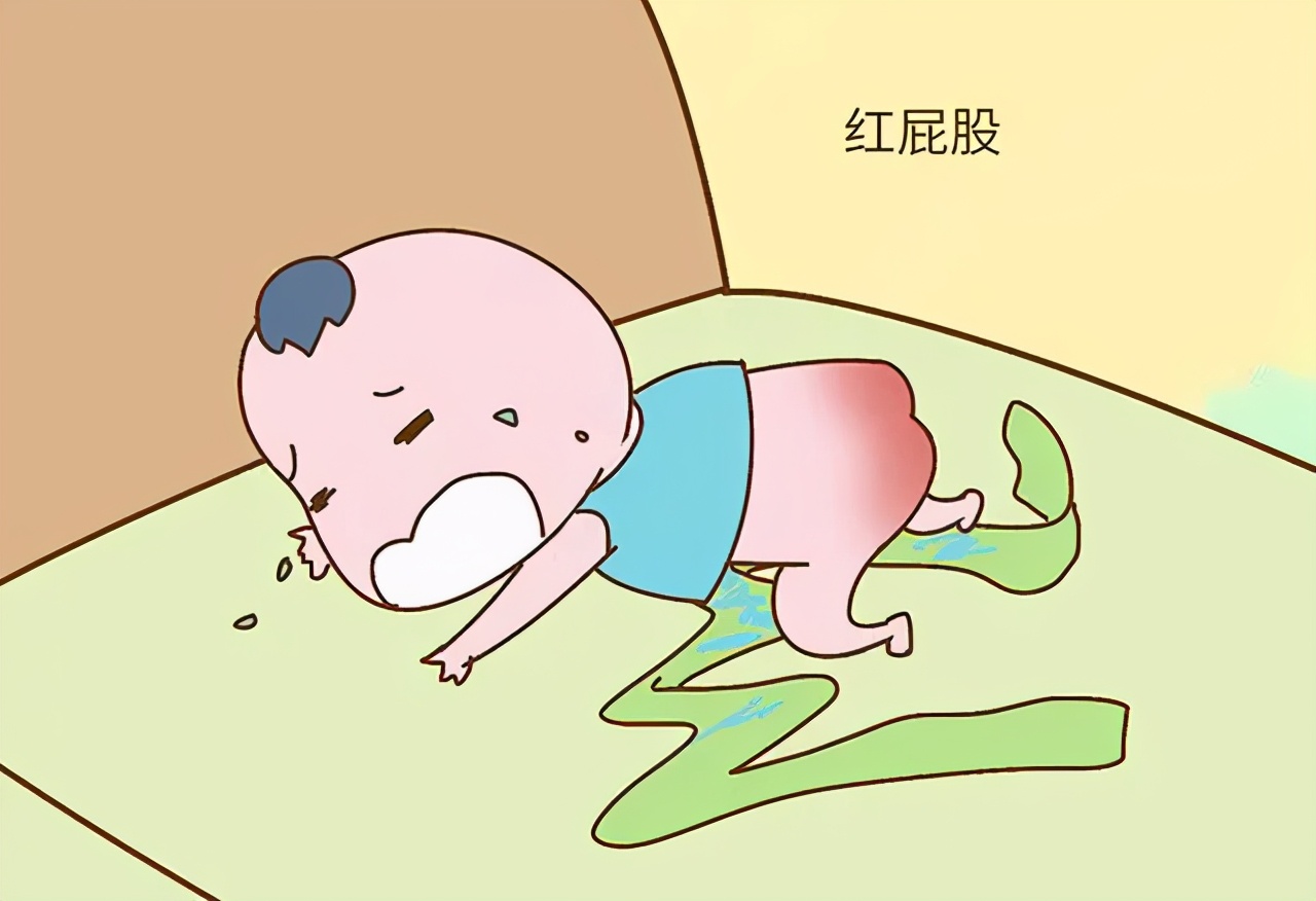 Jaundice, vomiting, intestinal colic, and diaper rash, these four major ...