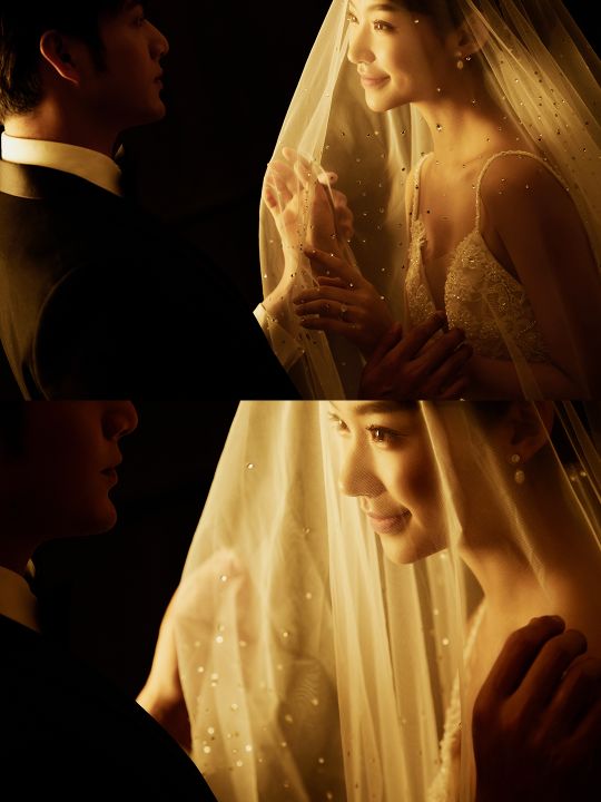 Beautiful wedding photos of light and shadows, this ceremony feels that ...