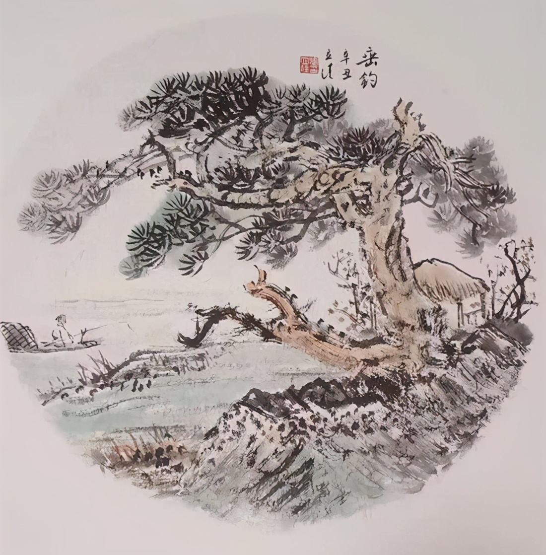 Zhang Lijia's famous painter-bare stone, clear water, ridges on top of ...