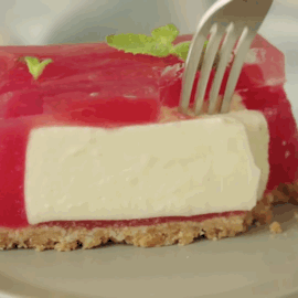 New summer item, watermelon jelly cheese milk brick, easy to reproduce ...