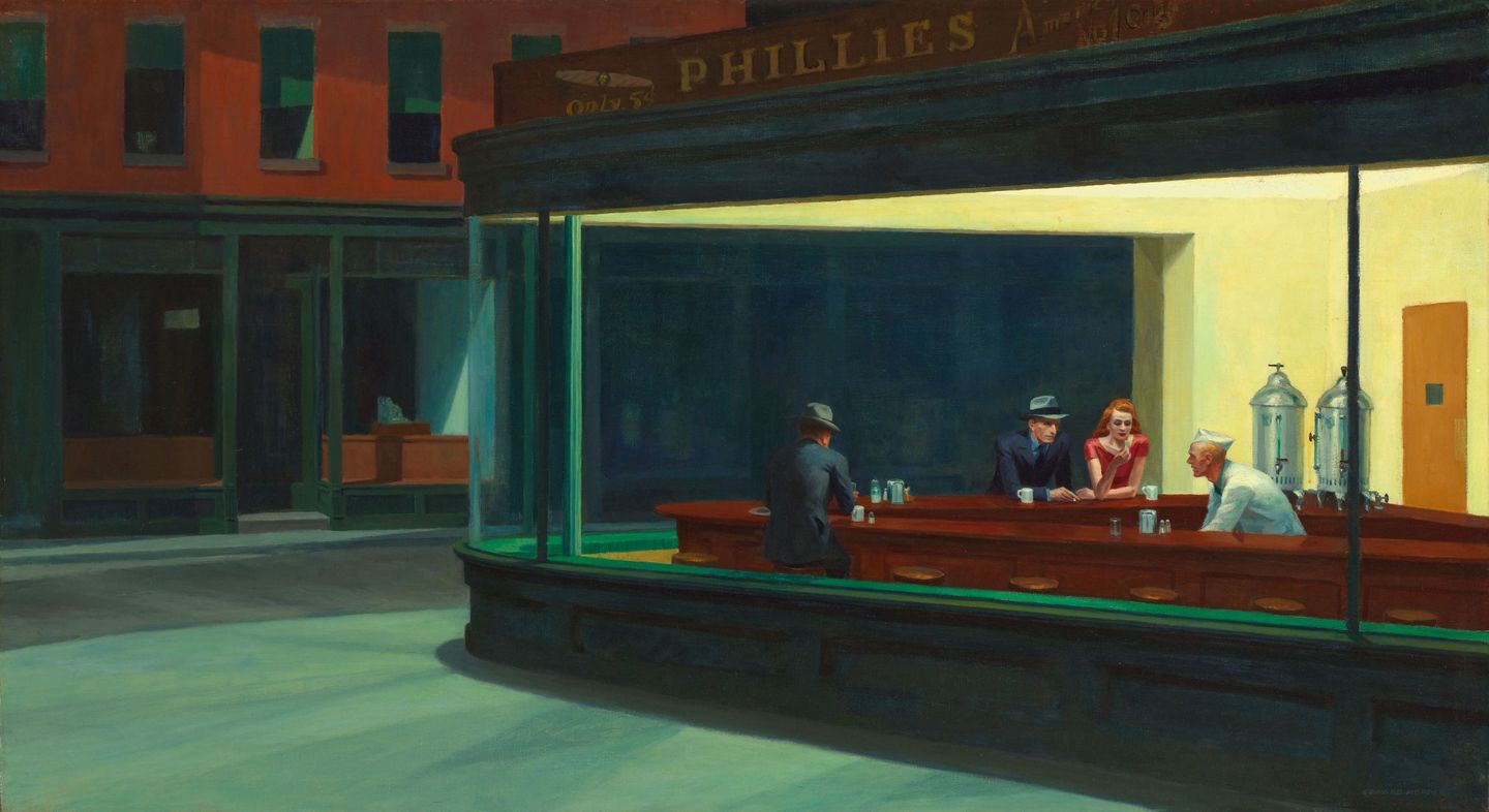 Every stroke is full of world famous paintings of loneliness. In which ...