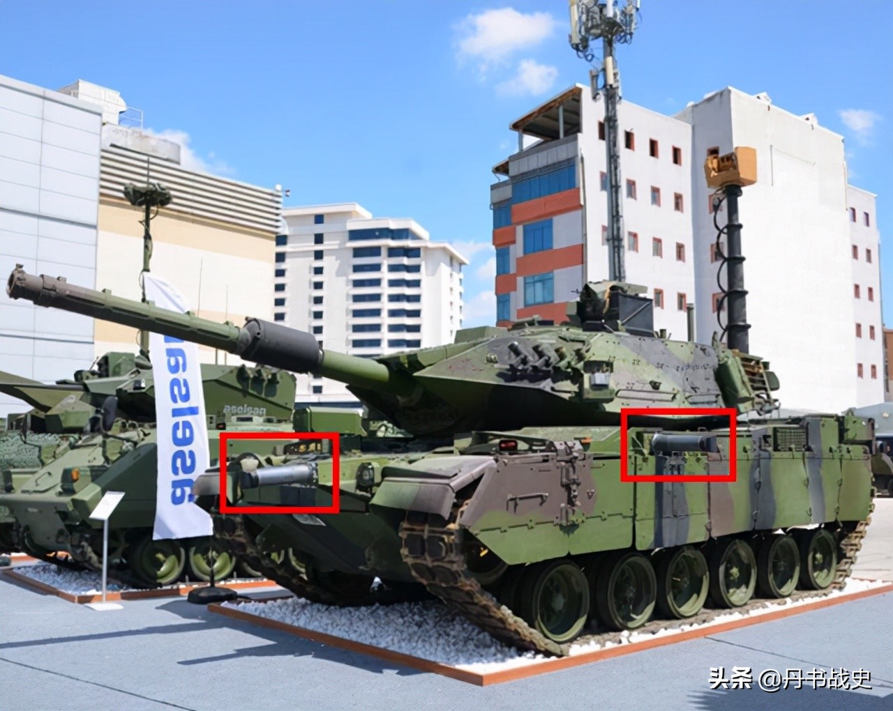 The old tree glows in the new year, the Turkish M60TM main battle tank ...