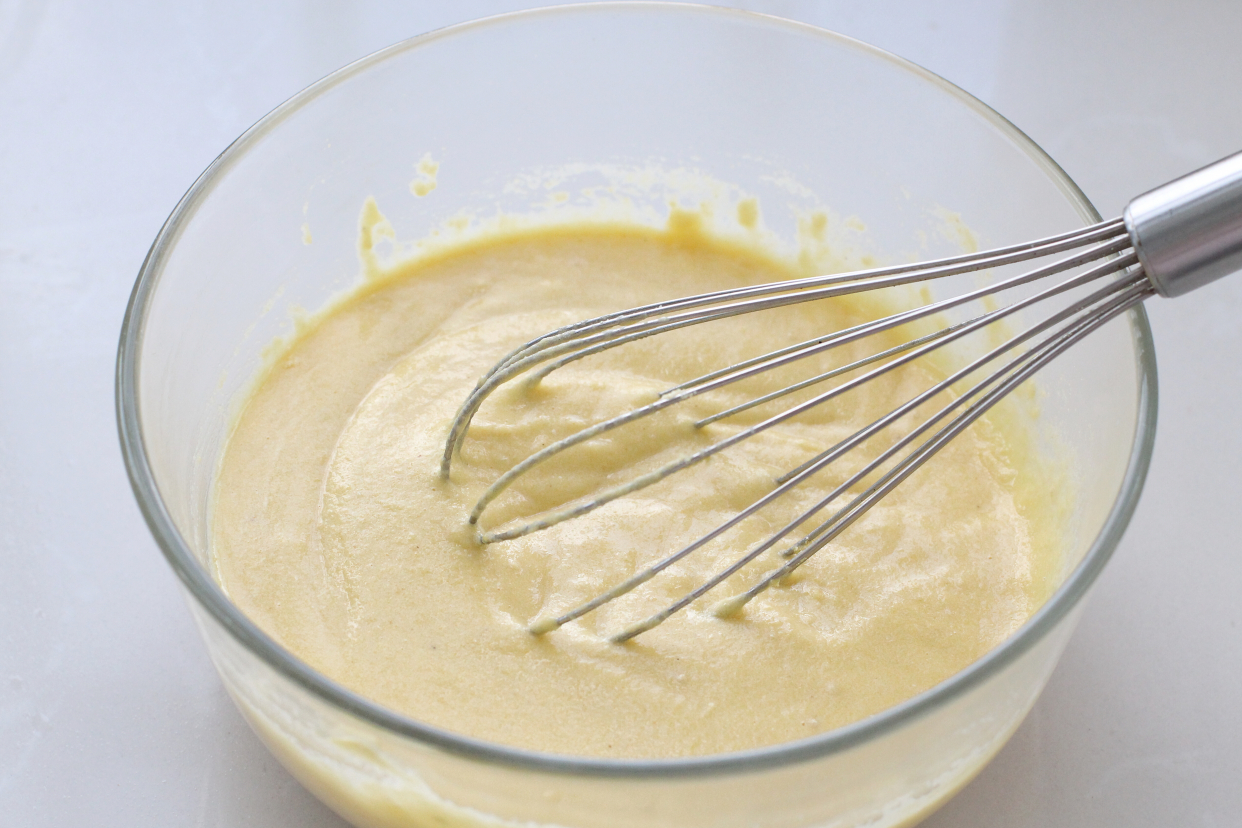 Coarse grain cakes that can be made without touching the noodles with ...