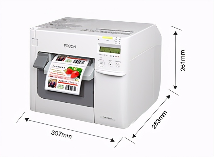 Full-color label printer Epson TM-3520 quickly produce color labels ...