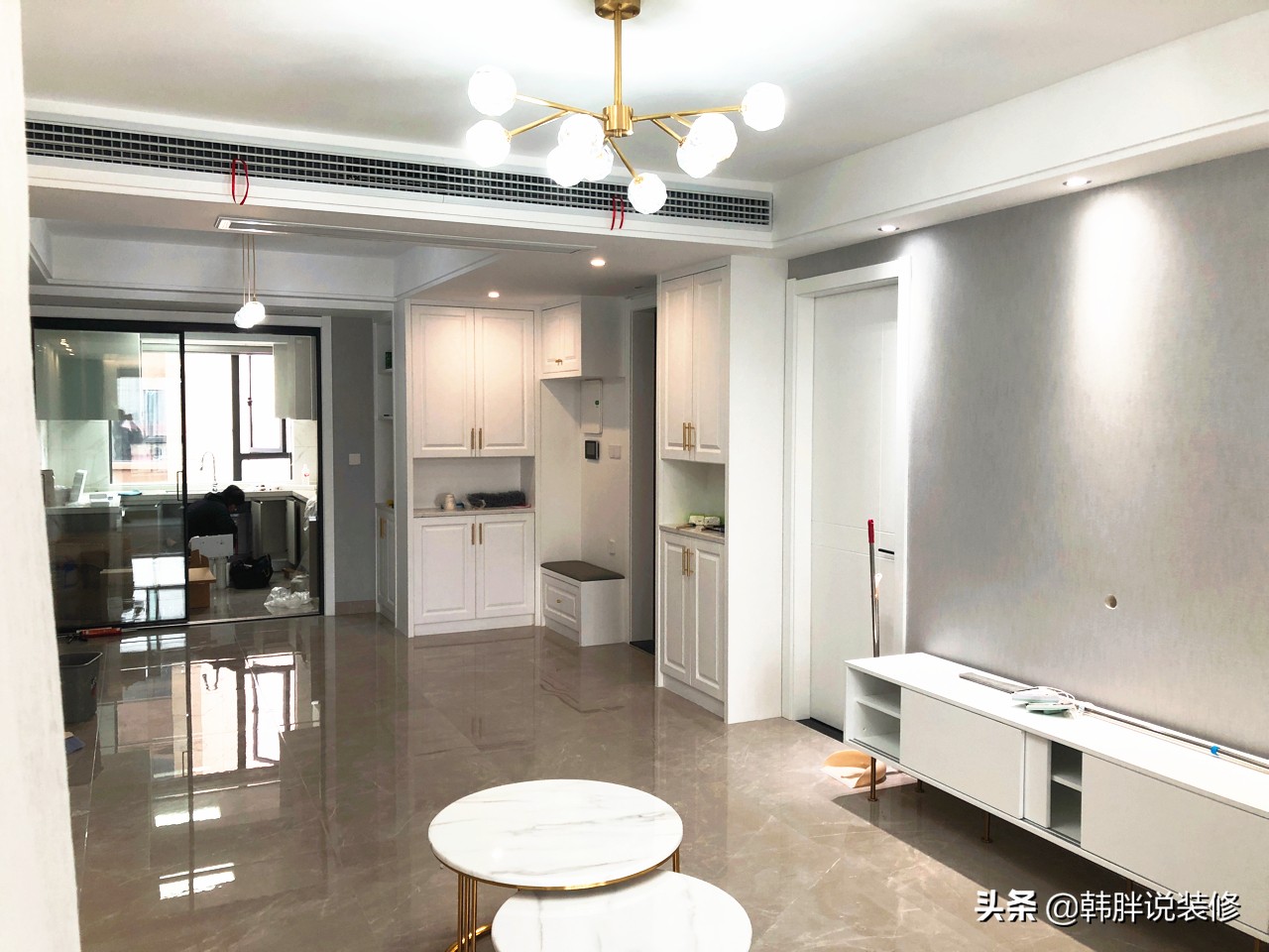 I designed a new house with 128 square meters of hard furnishings and a ...