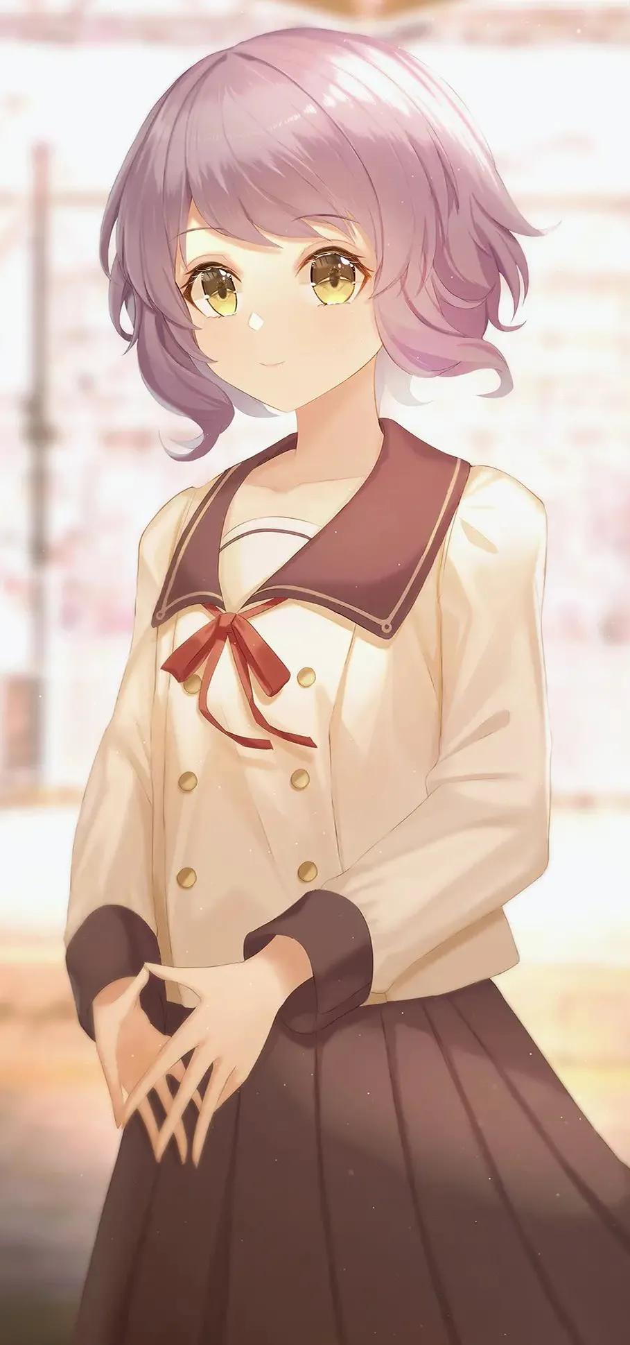 Pure Anime Girl Phone Wallpaper - iMedia