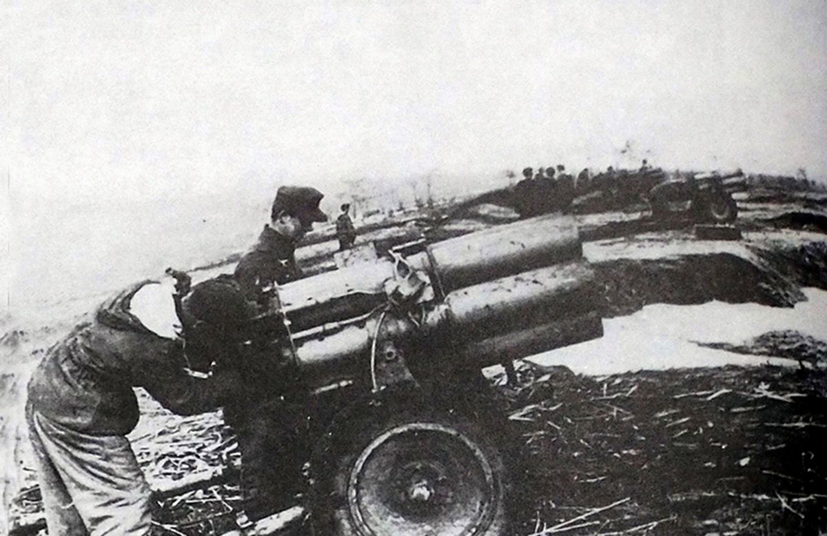 Type 41 150mm Multiple Rocket Launcher of German Artillery in World War ...