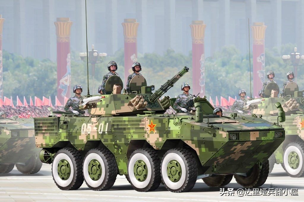 Leopard of China; ZBL-08 wheeled infantry fighting vehicle family, showing the new style of ...