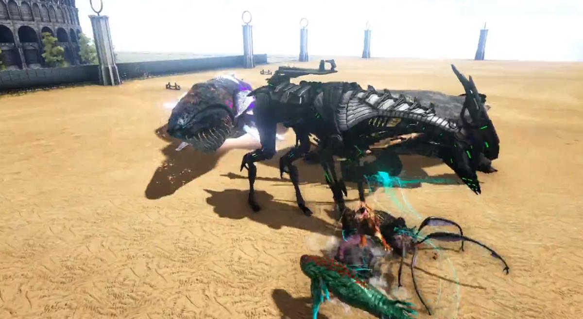 "Ark Survival Evolved" players build a large Colosseum, Titans and BOSS ...