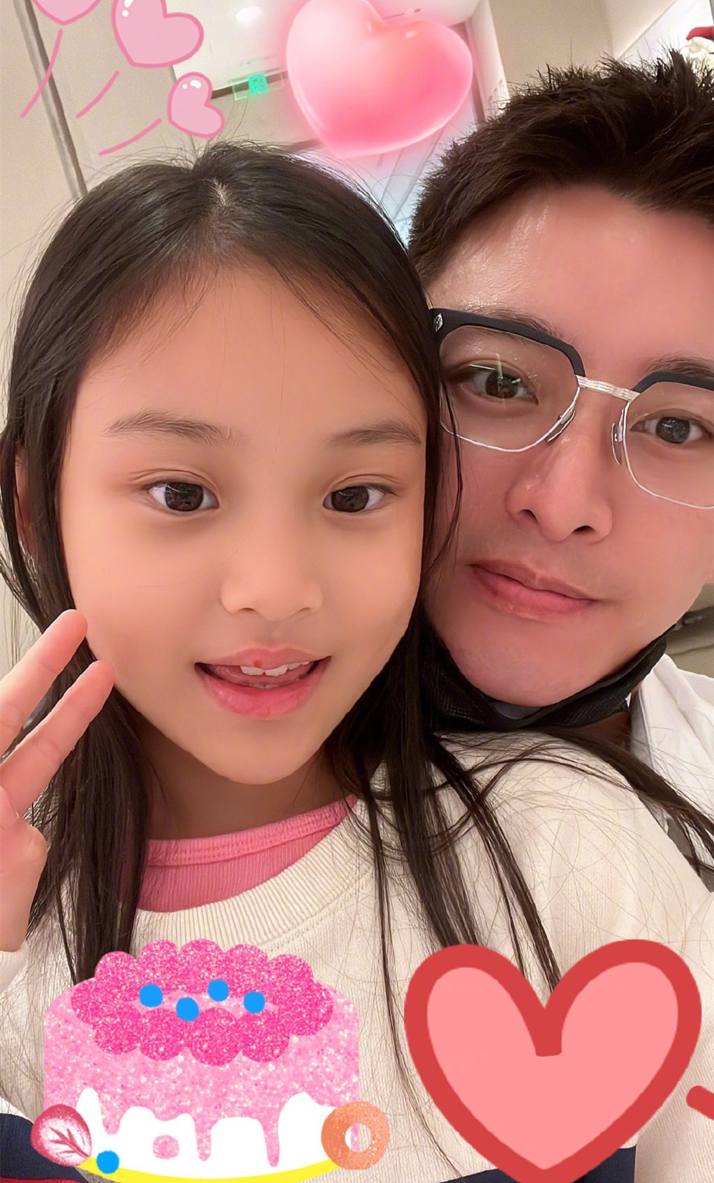 Li Xiaolu posted a photo for her daughter's birthday!9-year-old sweet ...
