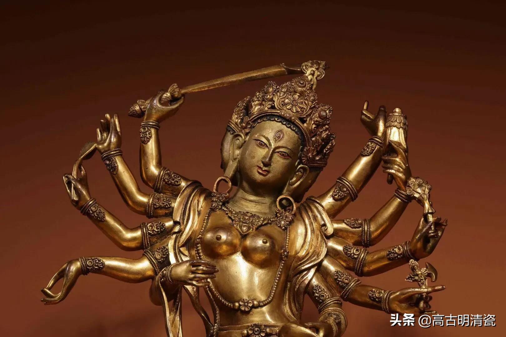 Daming bronze statue of Zhunti Buddha Mother - iMedia