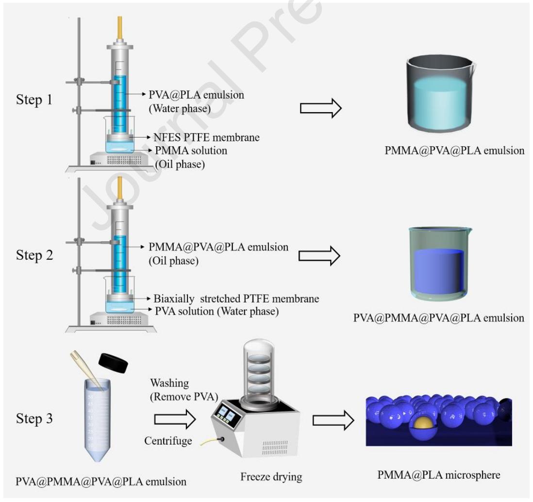 Huang Qinglin of Tianjin University of Technology: Simple preparation of PMMA@PLA core-shell ...