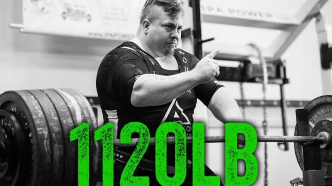 598.7kg!Jimmy Kolb breaks world record for single-layer bench press ...