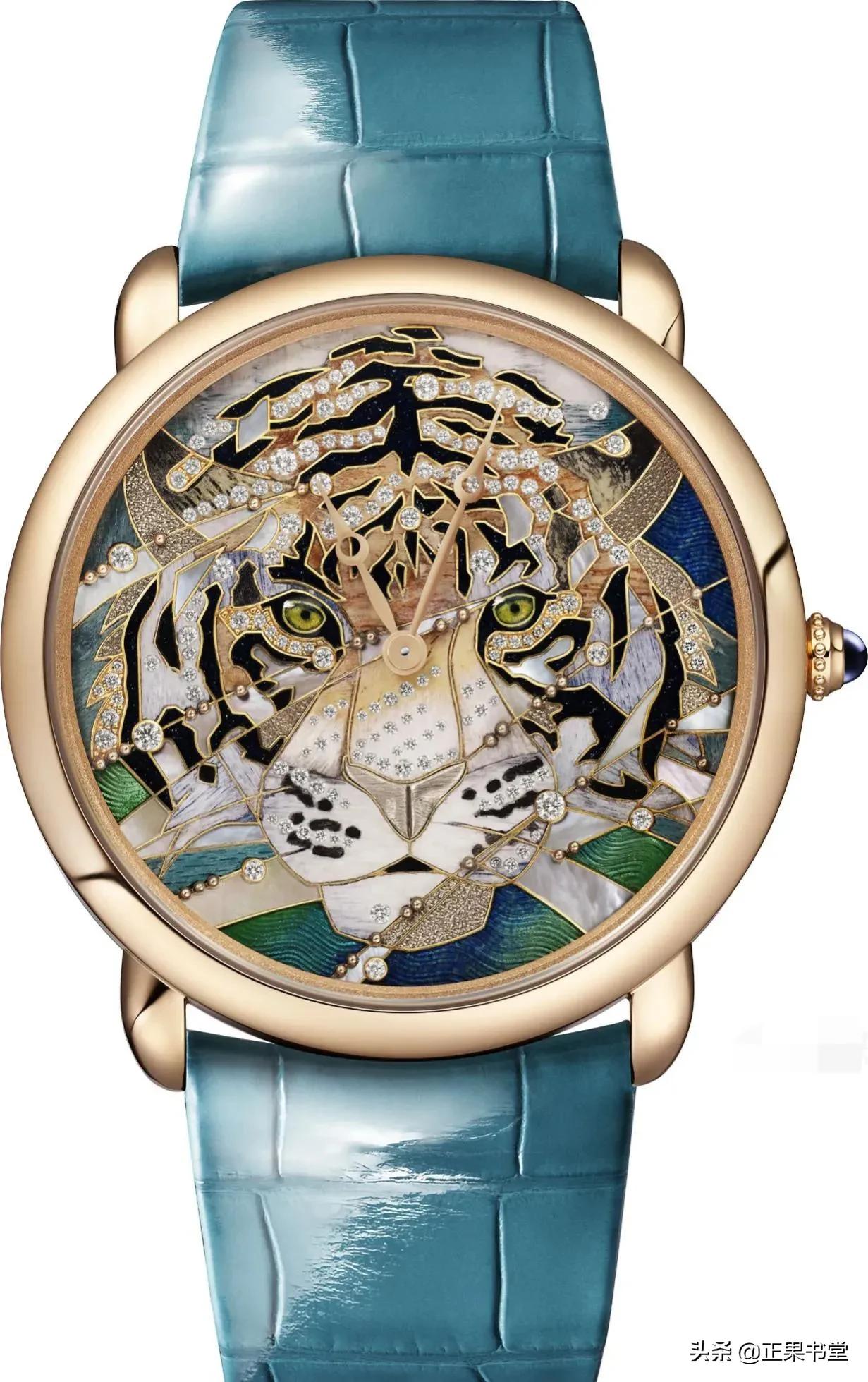 Ronde de Cartier Tiger Decoration High Jewelry Watch New Year Limited ...