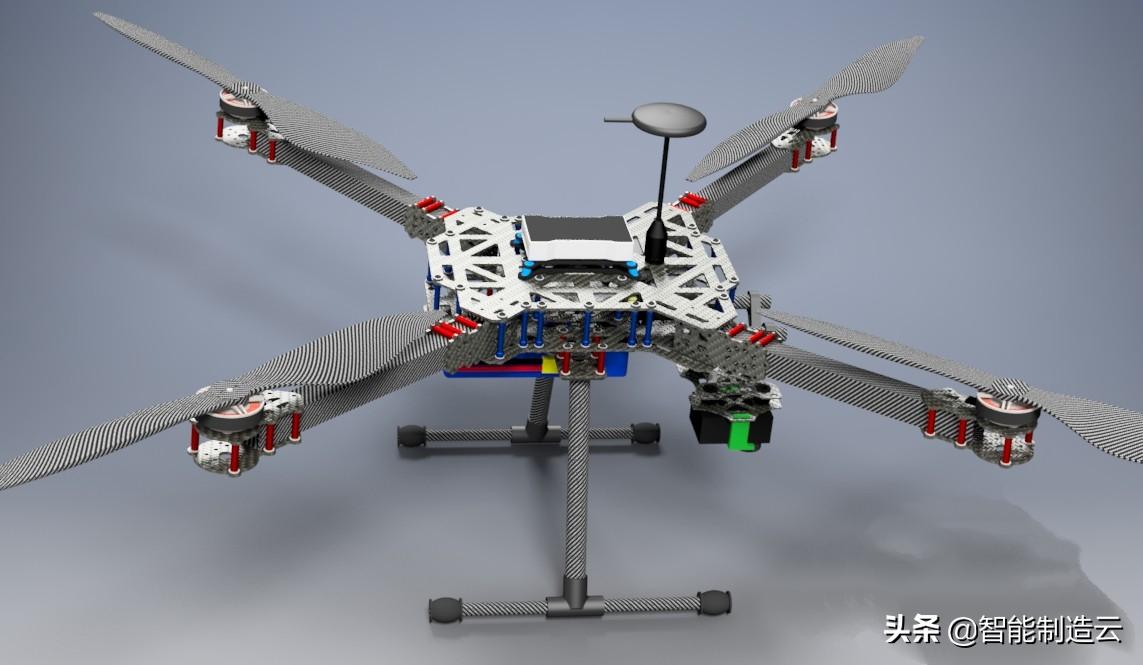 46 sets of UAV 3D drawings Four-axis six-axis unmanned aerial vehicle ...