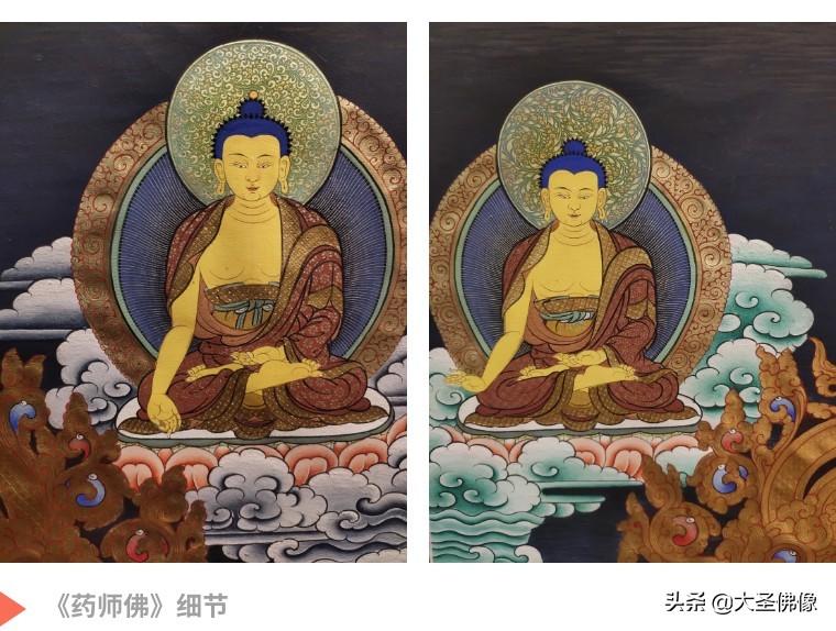 What do the clouds in thangka represent? - iMedia