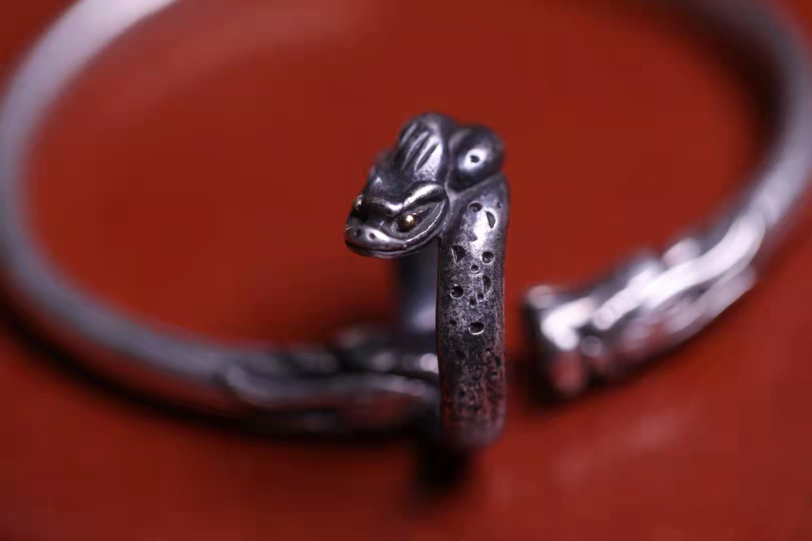 Ming Dynasty Golden Eyed Snake Ring - iMedia