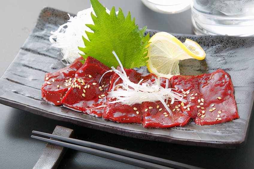 Wonderful Japanese cuisine liver sashimi - iMedia