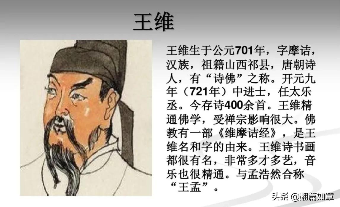 Tang Dynasty Poet-Wang Wei (1) - iMedia