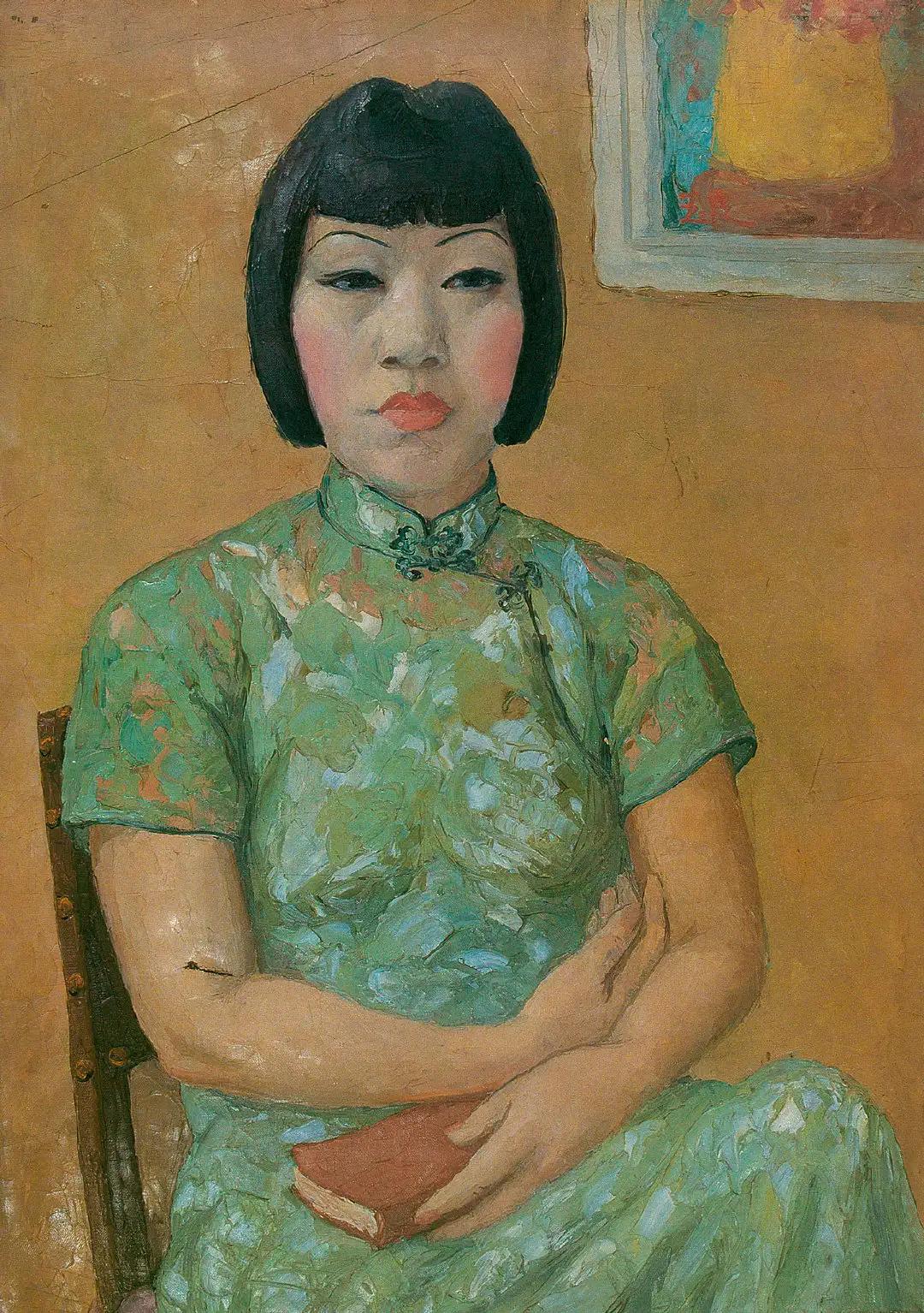 Pan Yuliang's excellent oil painting works appreciate flowers and self ...