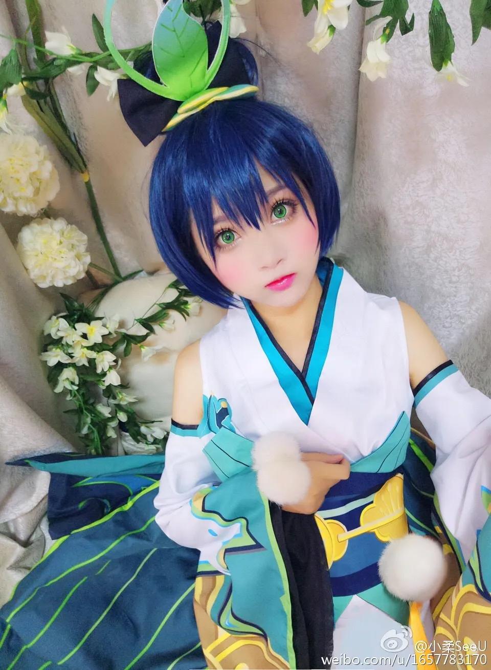 The cute hero "Xiaorou SeeU" in the Cos world is really not a beautiful ...