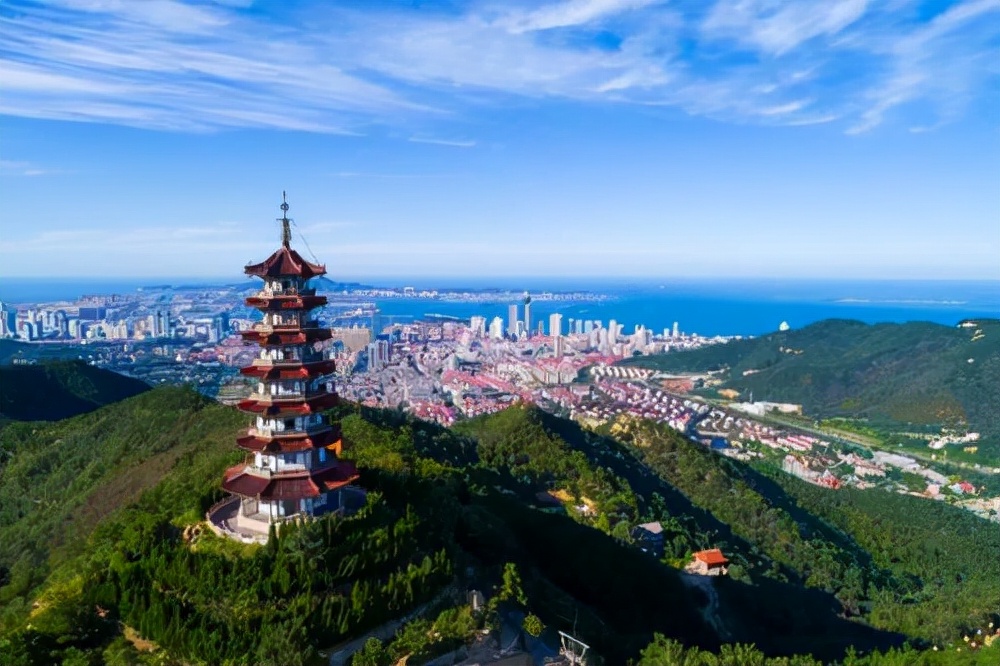 Yantai 4A scenic spot became popular, named after the pagoda was built ...