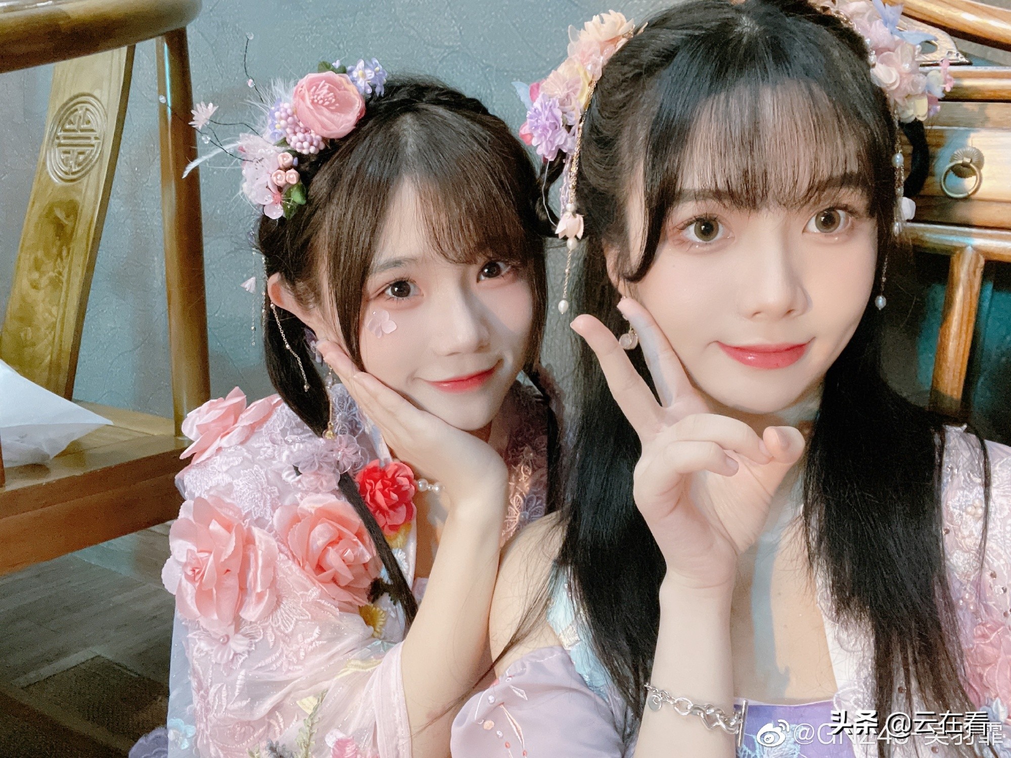 Beauty GNZ48 - Wu Yufei and her teammates take a beautiful photo to ...