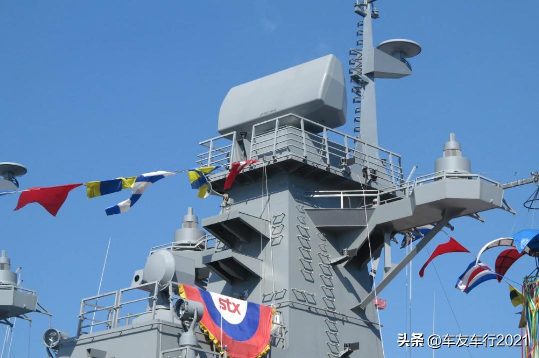 The flagship of the Taiji flag ocean-going frigate, the Daegu-class ...