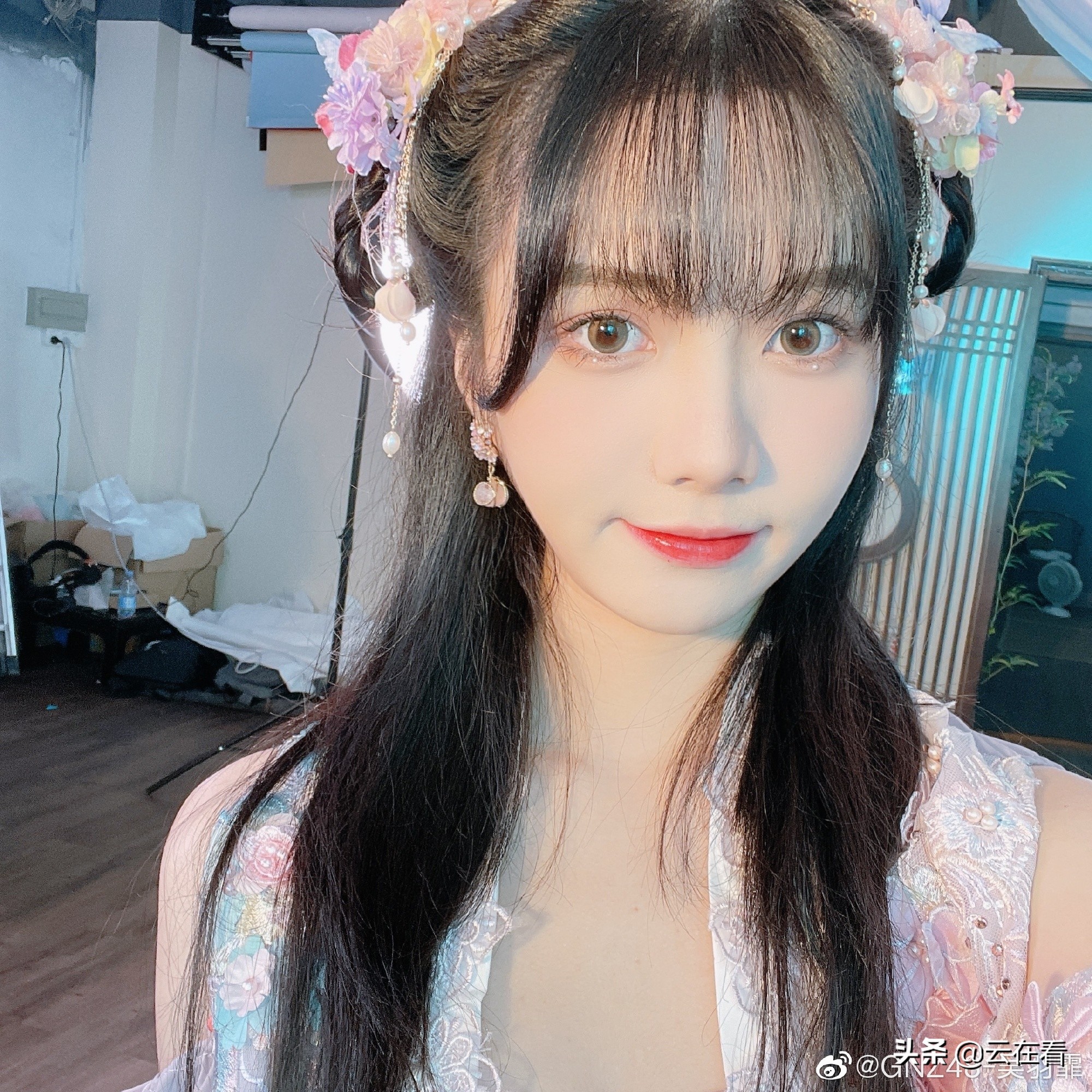 Beauty GNZ48 - Wu Yufei and her teammates take a beautiful photo to ...