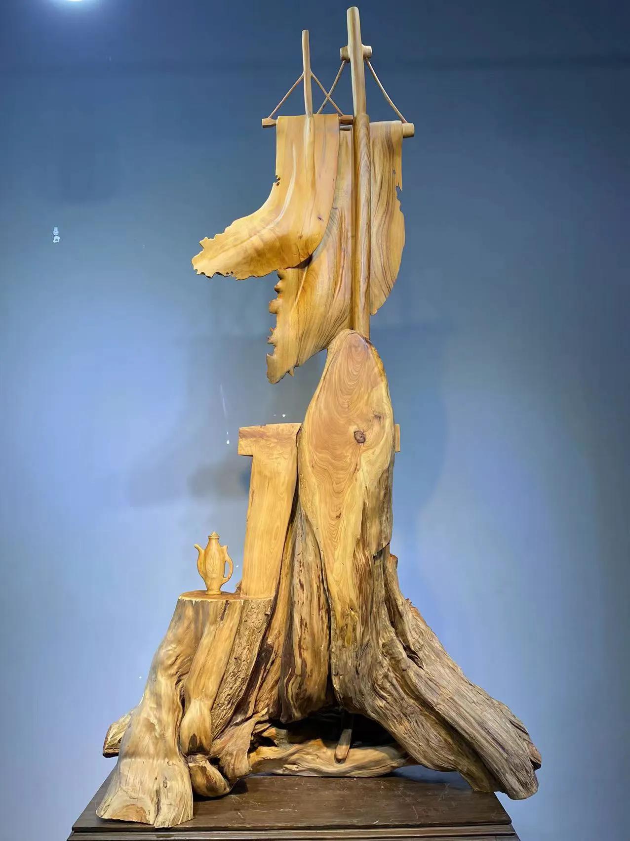 Thuja wood carving work Monkey King Monkey King - iMedia