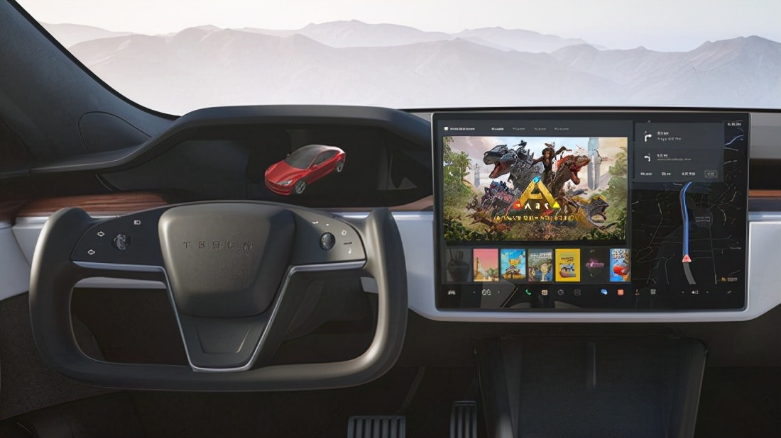 Electric cars can play Steam games, and "Ark Survival Evolved" is ready ...