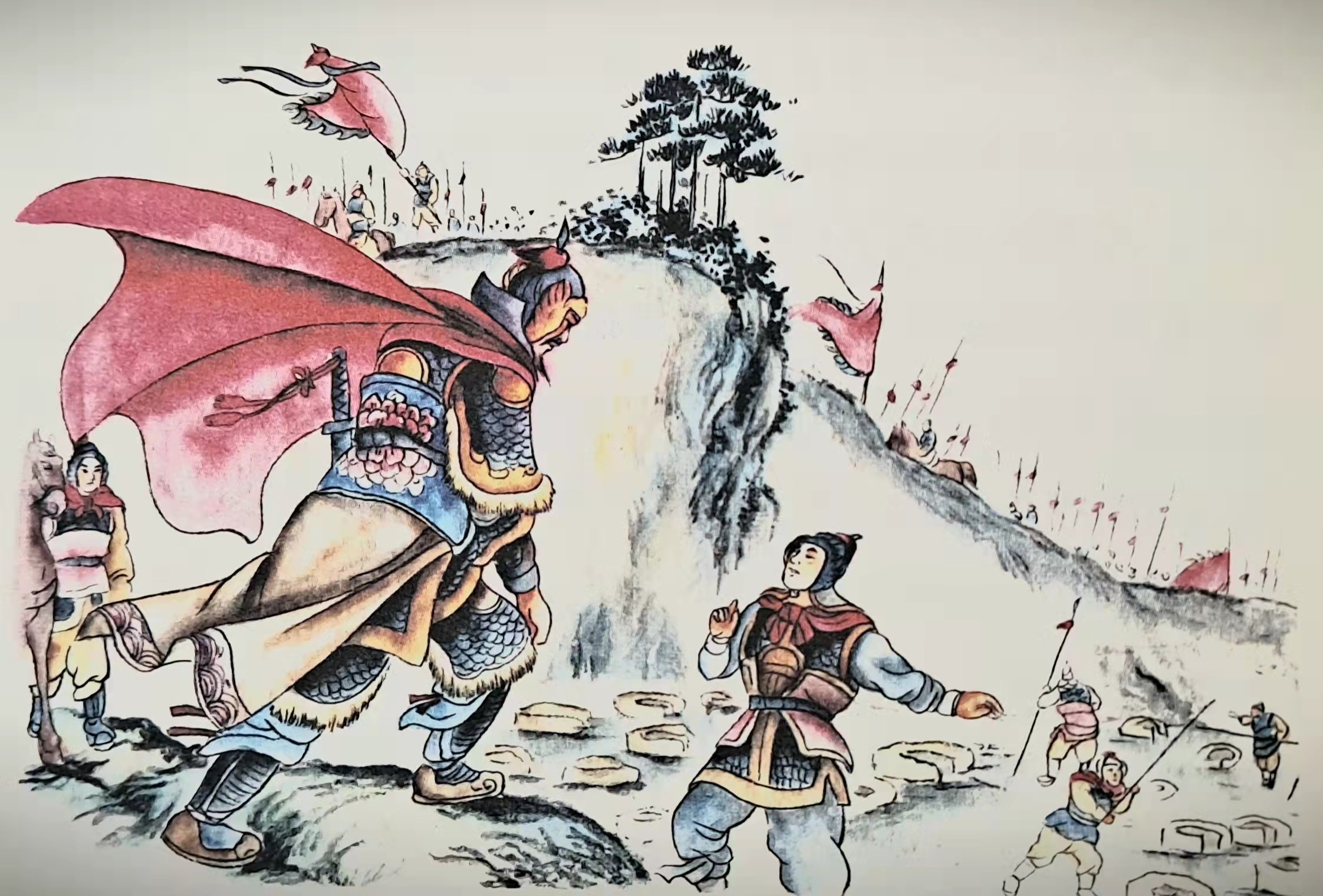 Sun Bin: Pang Juan died under this tree!Pang Juan sighed: In the end ...