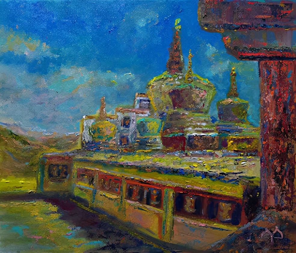 Paintings document the beauty of Tibet, Russian artist Artur Abagyan ...