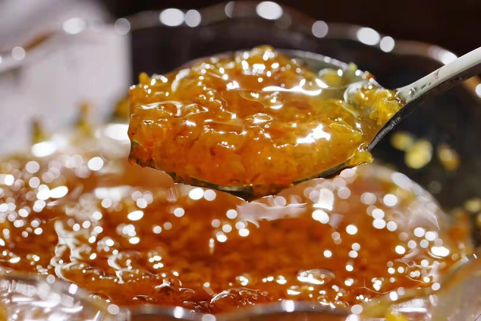 Osmanthus sauce, chicken head rice, mandarin duck sugar porridge ...