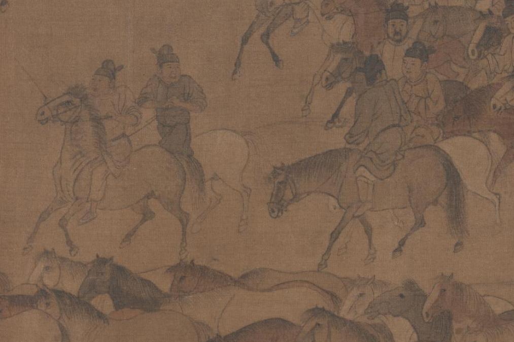 "Famous Paintings" Li Gonglin's "Ling Wei Yan Mu Tu" volume, thousands ...