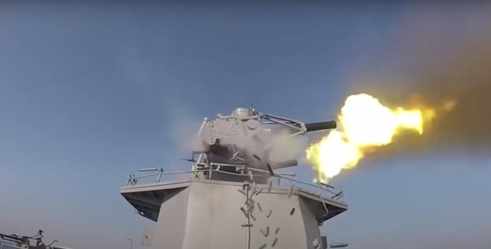 Russian AK-630 close-in naval gun, 30mm six-barrel close-in naval gun ...