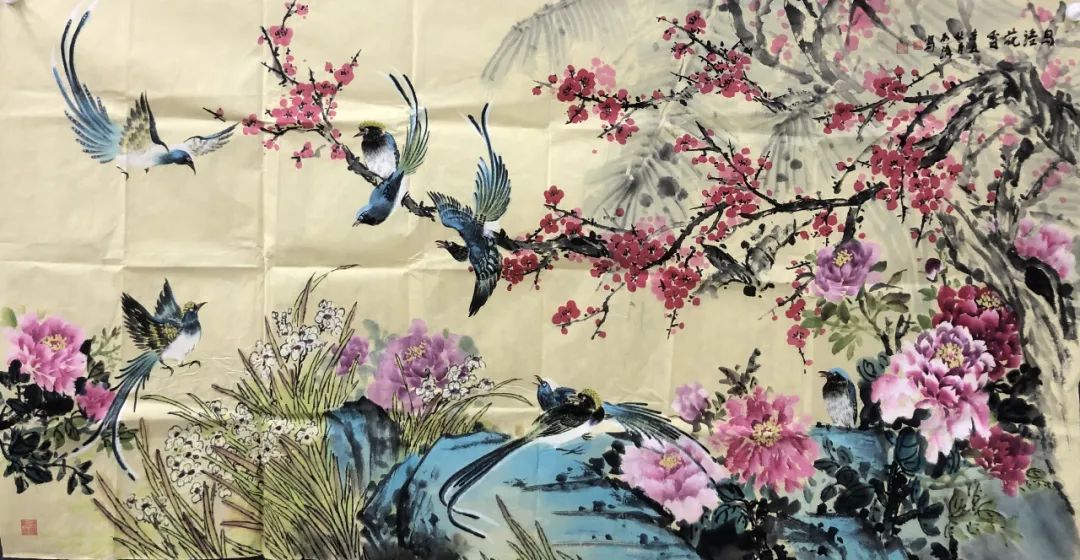 Rhyming In The Wind And Birds Crowd In The Mood Liu Junfang s Flower rhyming-in-the-wind-and-birds-crowd-in-the-mood-liu-junfang-s-flower
