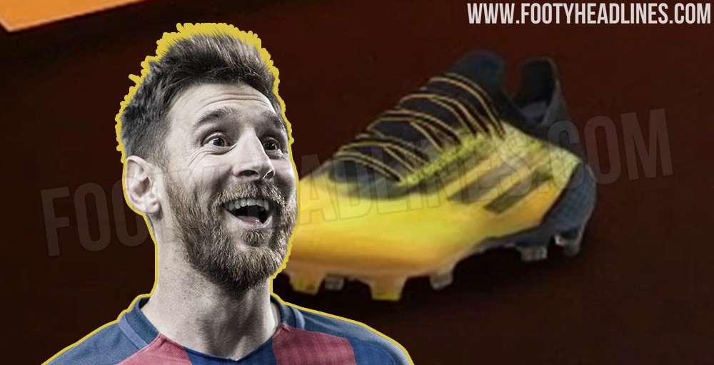 New color Messi personal exclusive X Speedflow.1 Messi football boots ...
