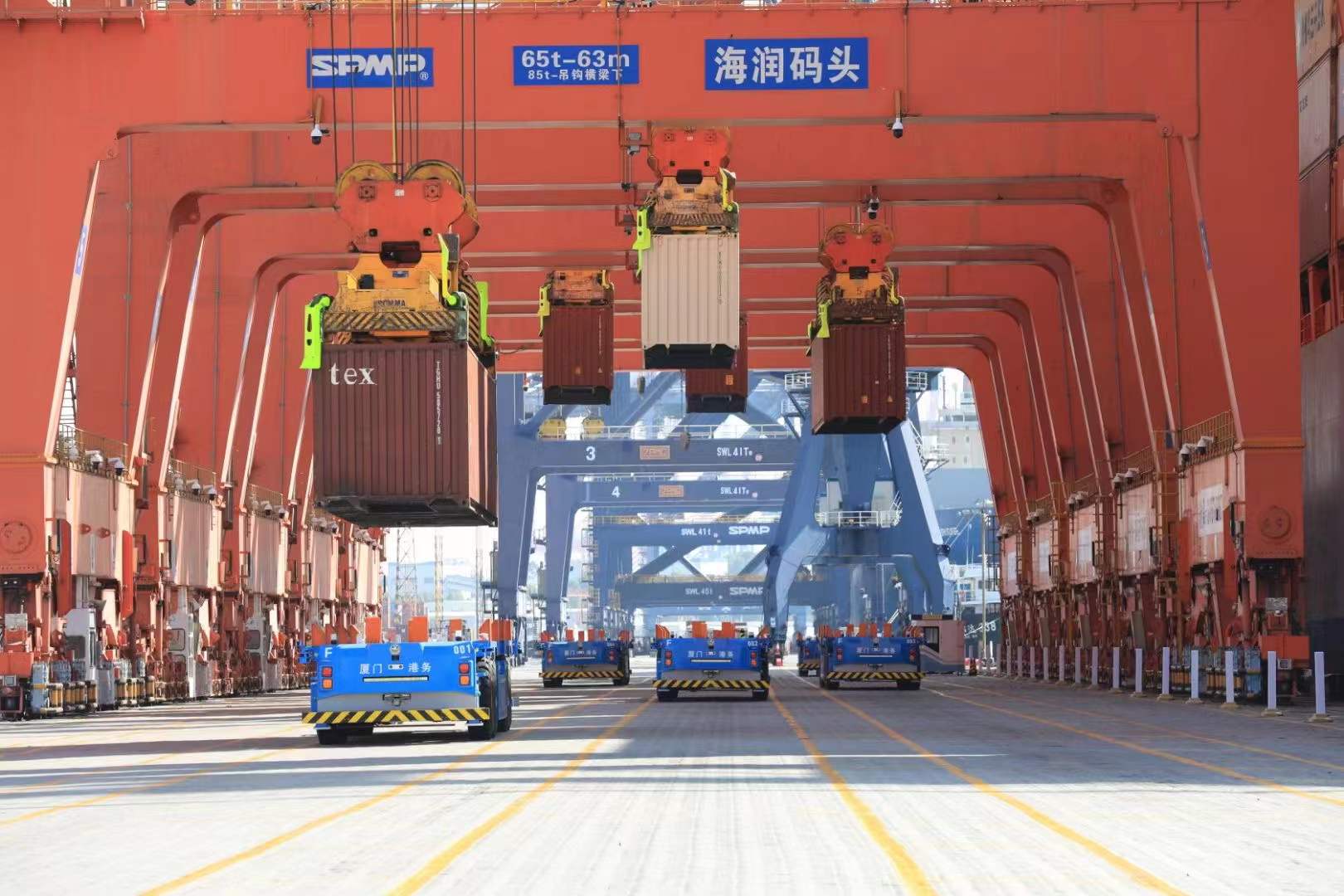China's first traditional container terminal full-process intelligent ...
