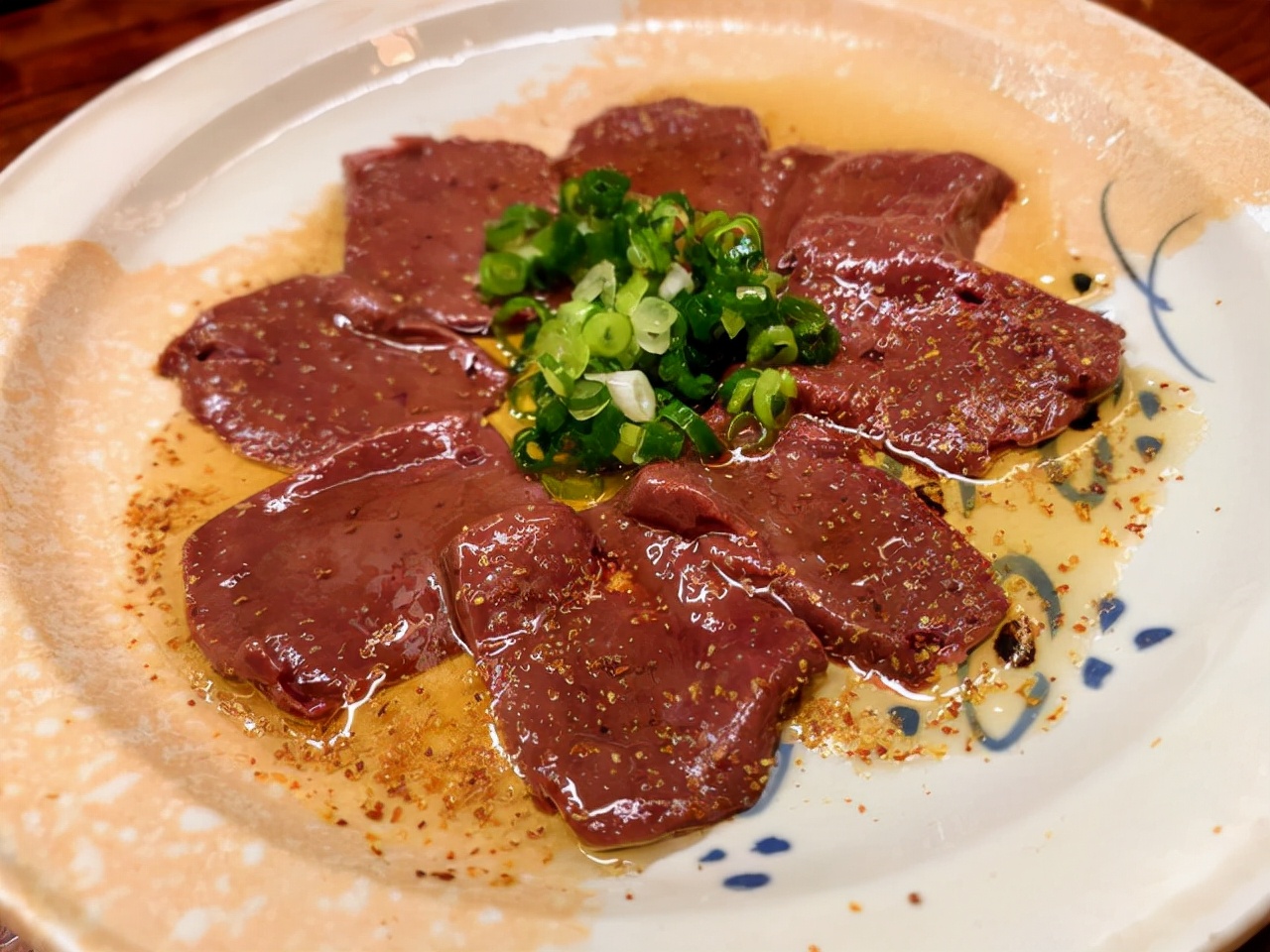 Wonderful Japanese cuisine liver sashimi - iMedia