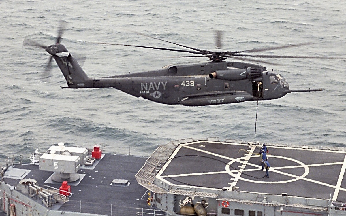 23 years without accidents!U.S. Navy HM-12 Helicopter Minesweeper ...