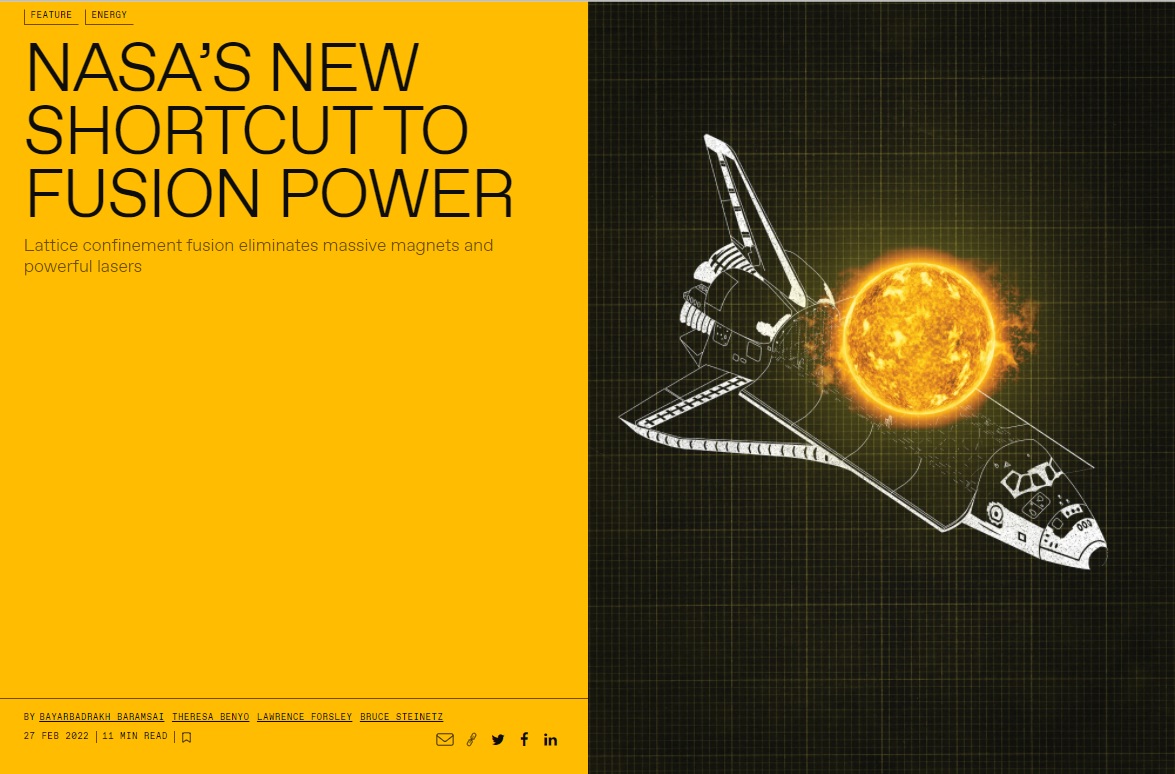 Lattice Confinement Fusion - NASA's New Shortcut to Fusion Energy - iMedia