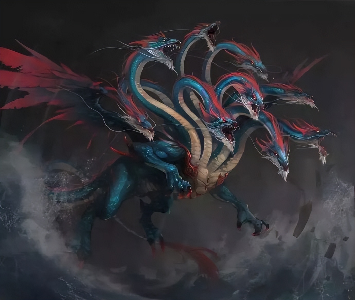 Inventory of the gods and monsters with nine heads in the myths and ...